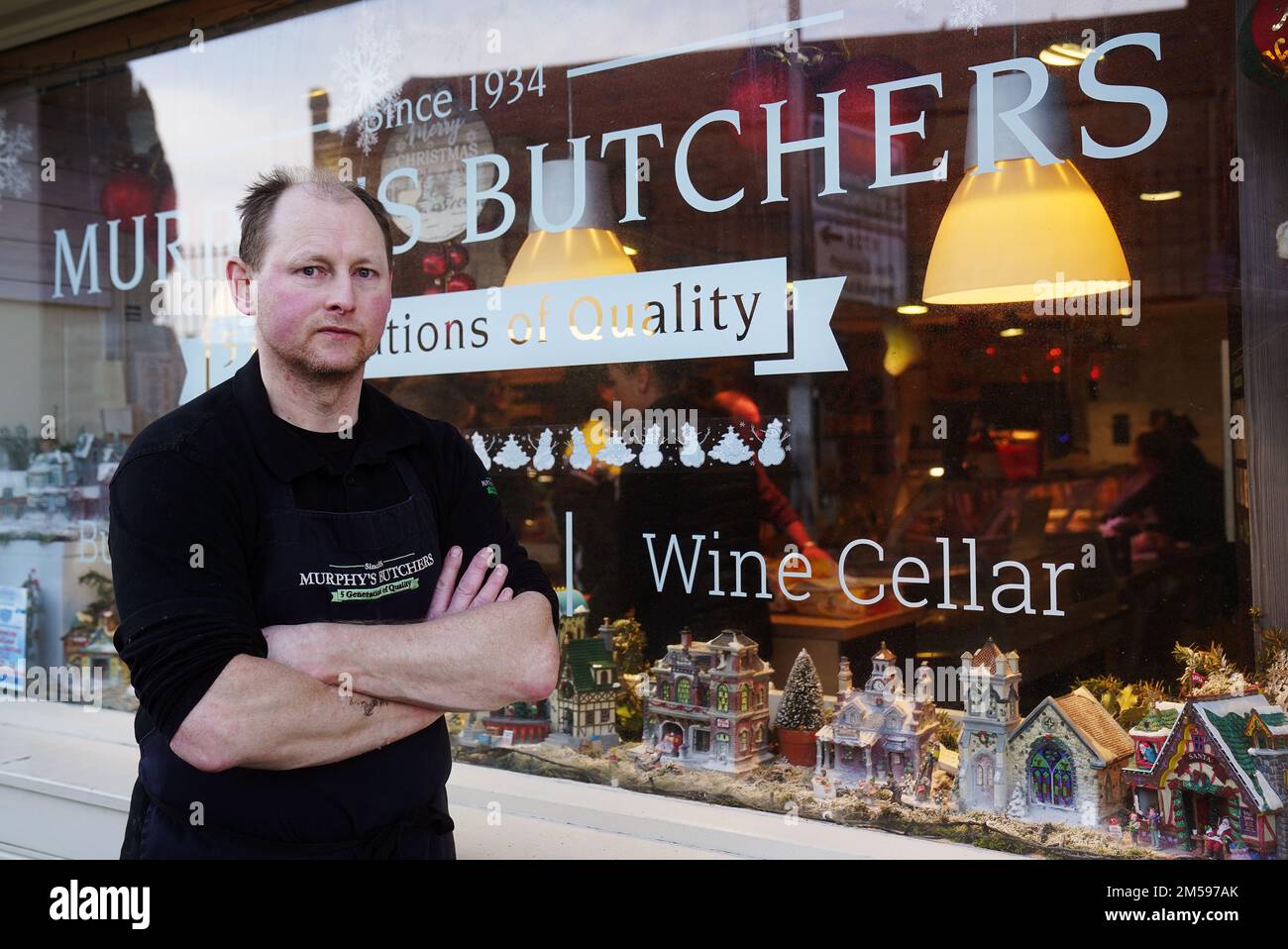 Butcher James Murphy at Murphy's Butchers in Tullow, Co. Carlow. Rising ...