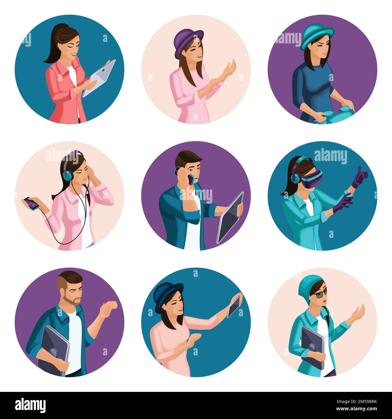 Qualitative Isometry, a set of 3D avatars of men and women of different ...