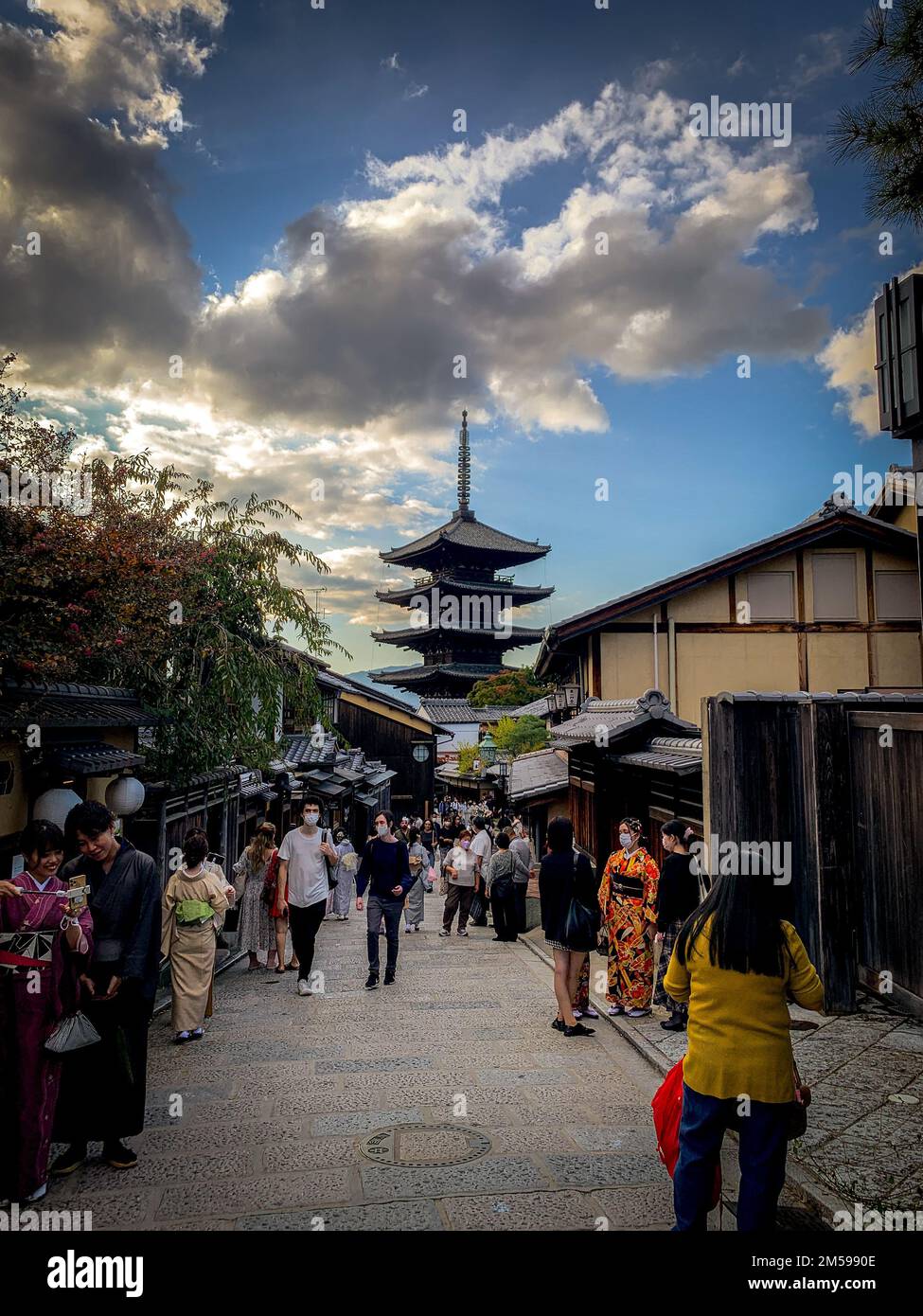 A beautiful view of a Hokan-ji temple in Kyoto in Japan Stock Photo - Alamy