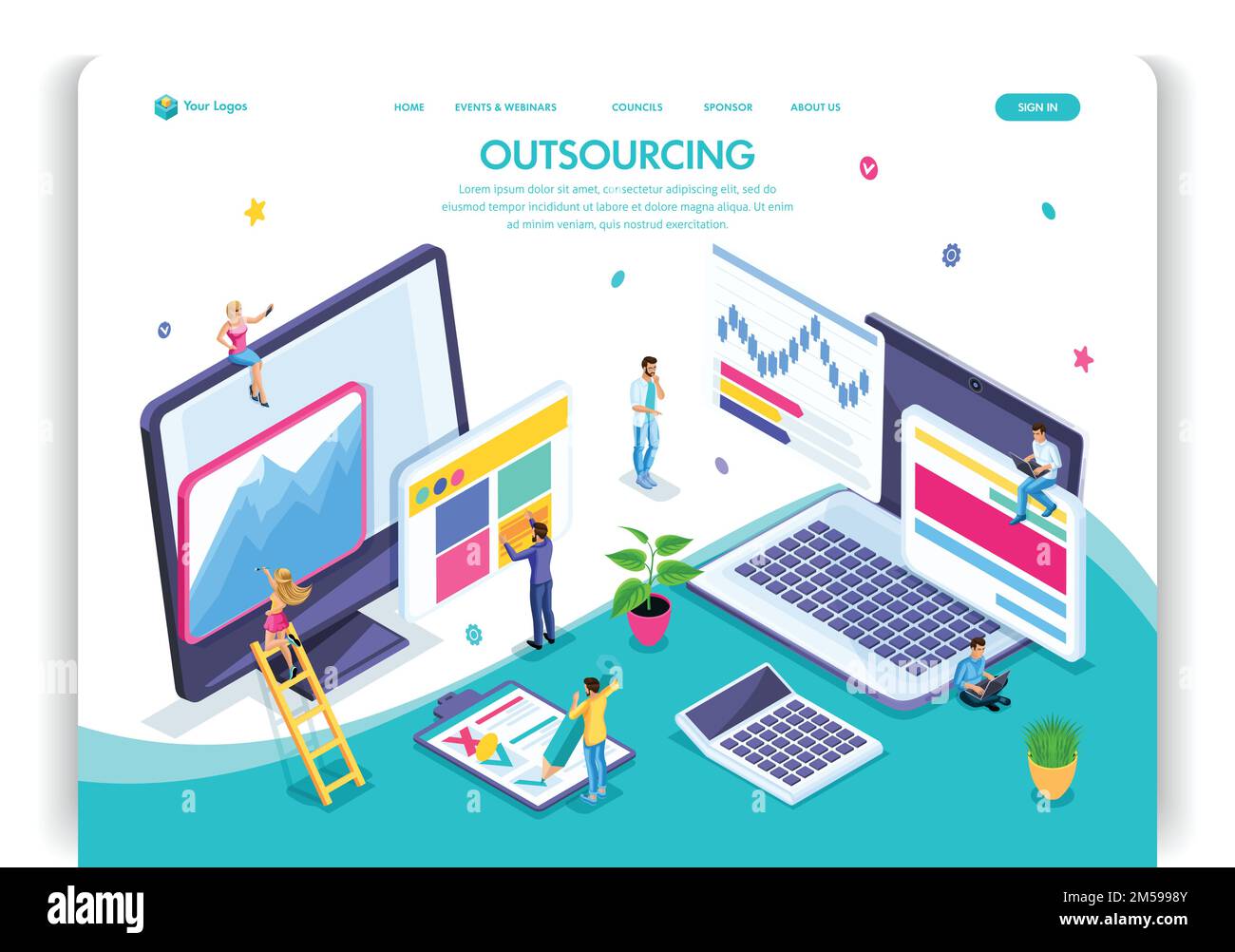 Remote site Stock Vector Images - Alamy