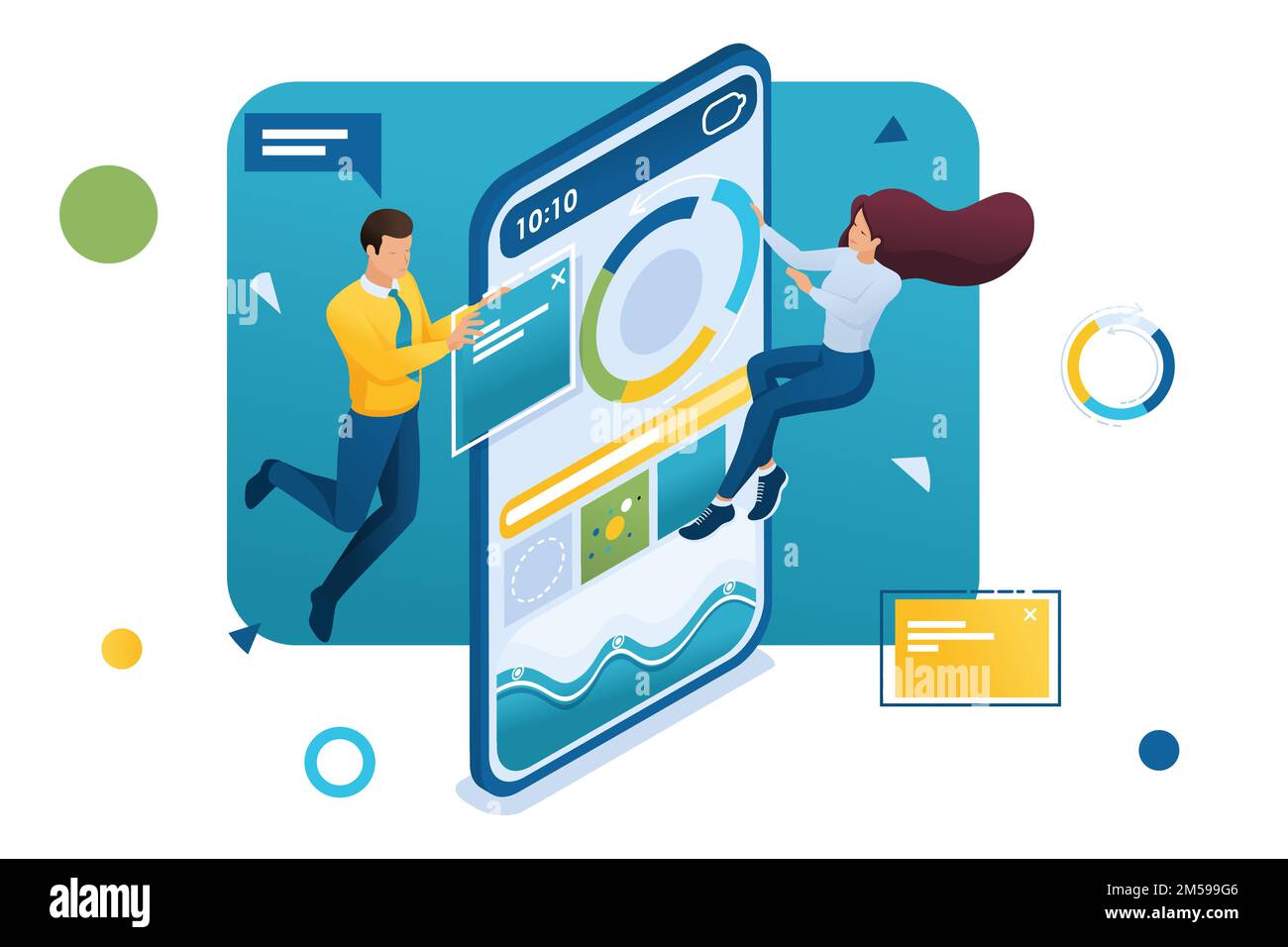 Navigation concept 3d isometric infographic hi-res stock photography ...