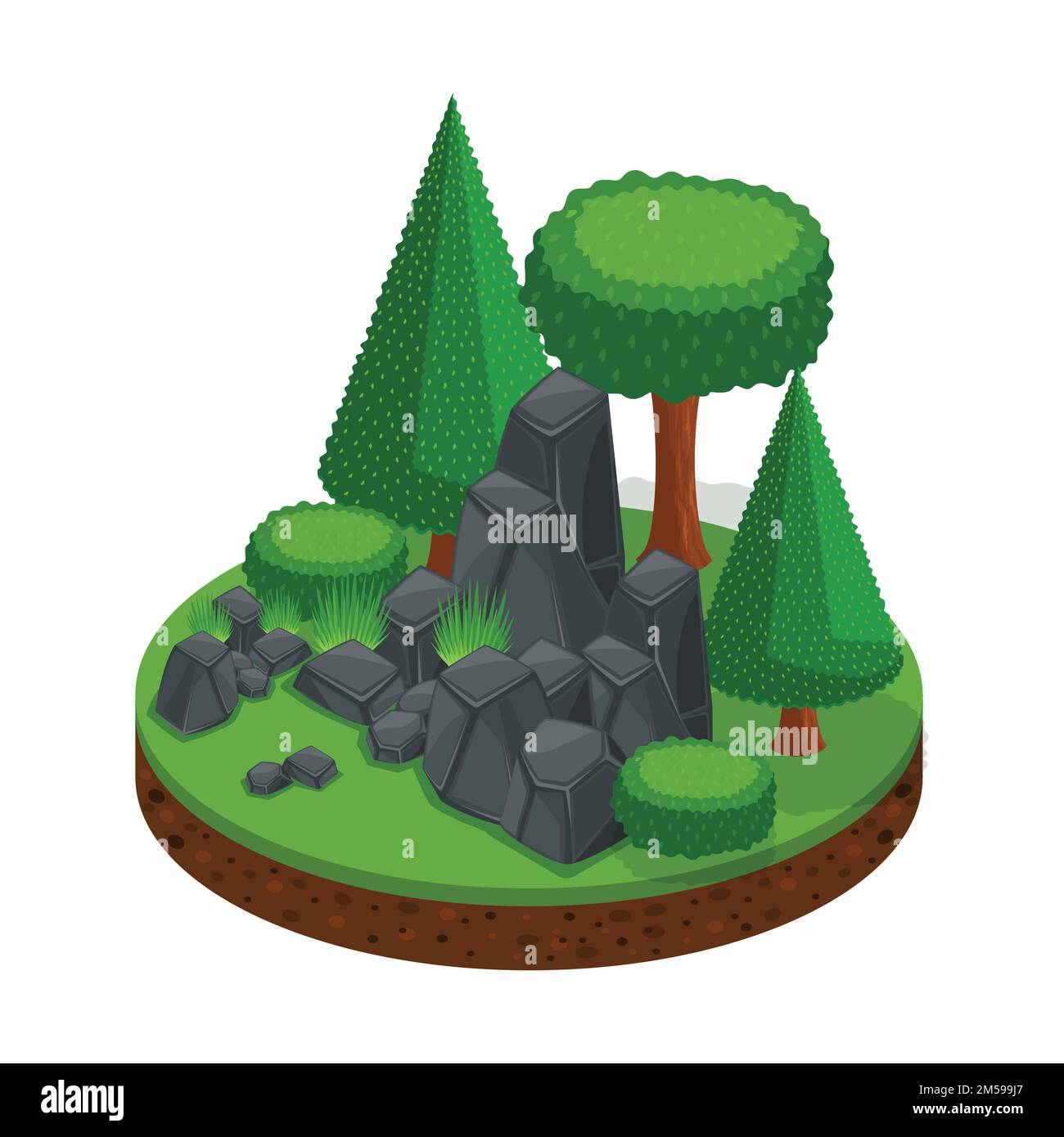 Pine tree 3d clipart hi-res stock photography and images - Alamy