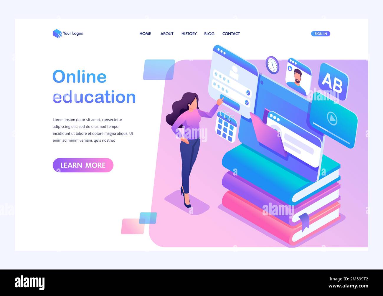 Electronic training program Stock Vector Images - Alamy