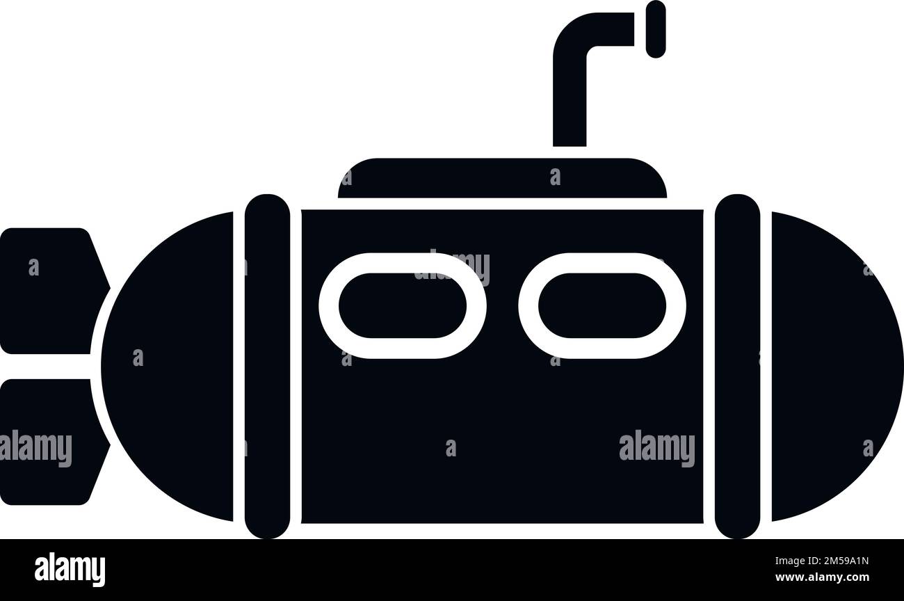 Marine boat icon simple vector. Underwater ship. Cute vehicle Stock ...