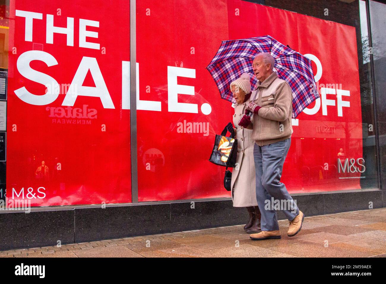 Marks spencer christmas window display hi-res stock photography and ...