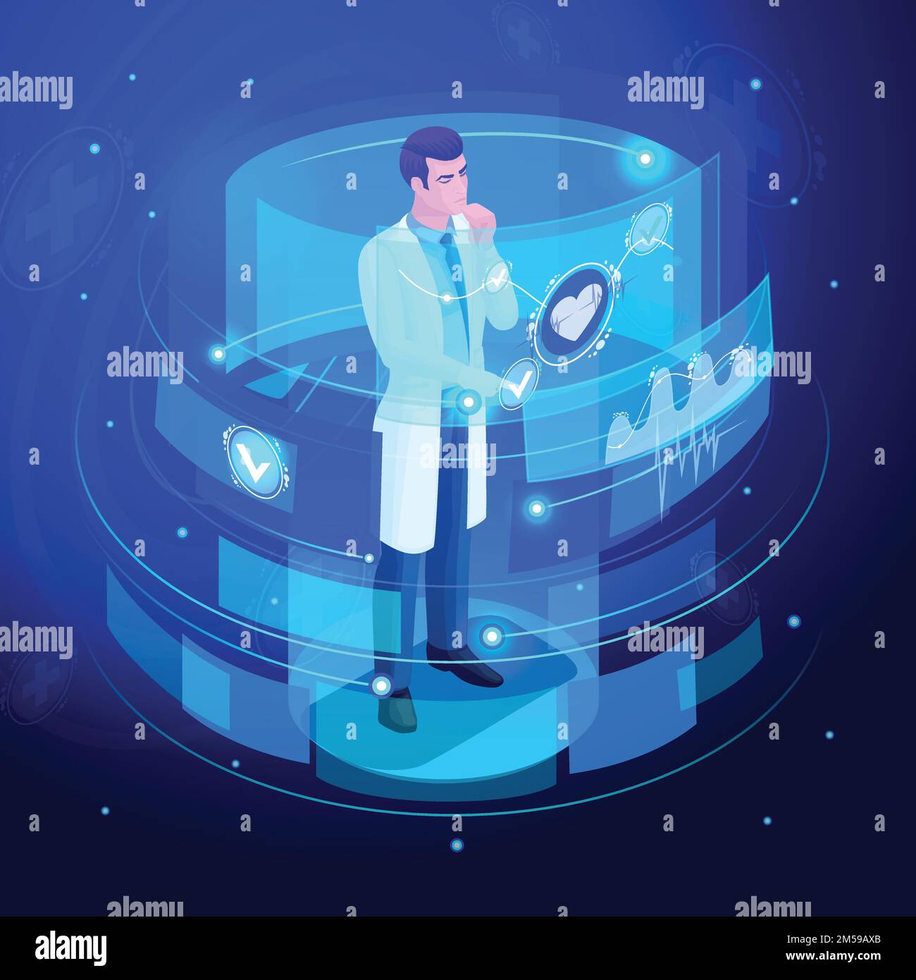 Monitors and medical equipment Stock Vector Images - Alamy