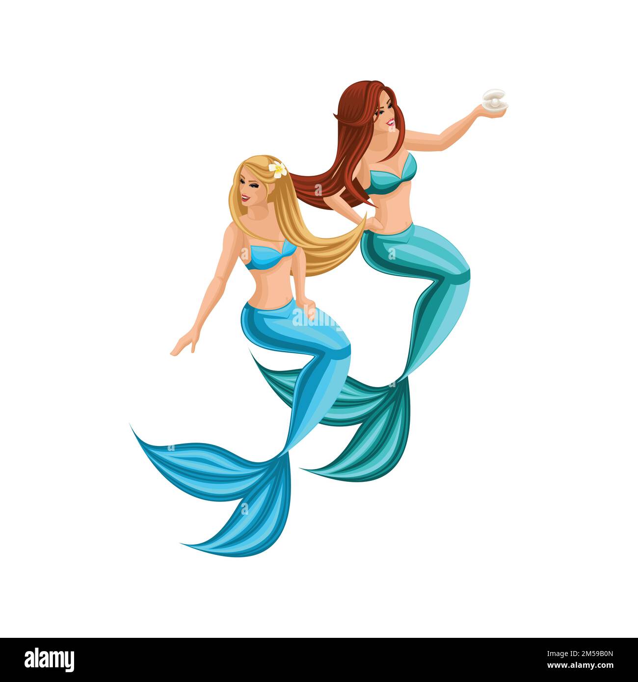 Fantasy art mermaids Stock Vector Images - Alamy