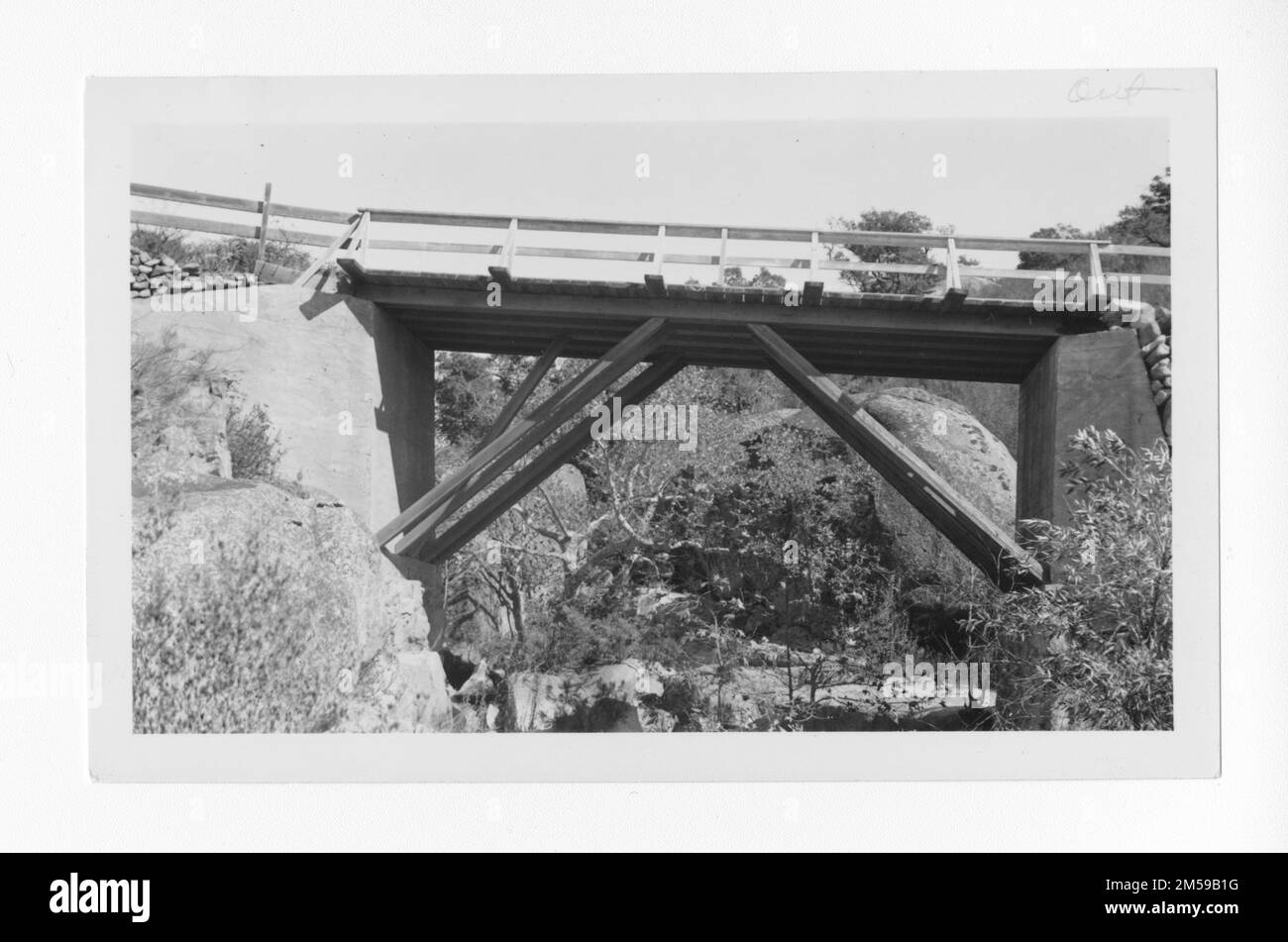 Original caption: "Nov. 1935 old high bridge on Barona Grade.". 1936 ...