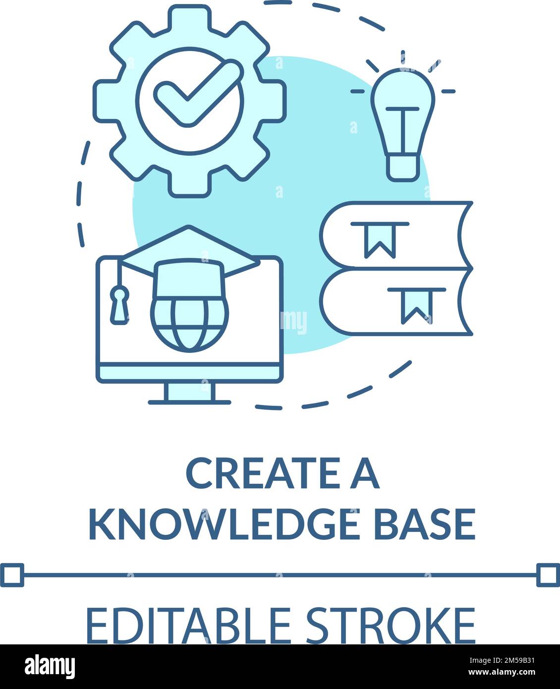 Create knowledge base turquoise concept icon Stock Vector Image & Art ... Create knowledge base turquoise concept icon Stock Vector Image & Art ...