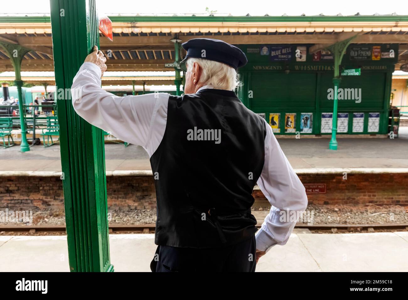 Railway station guard on platform hi-res stock photography and images ...