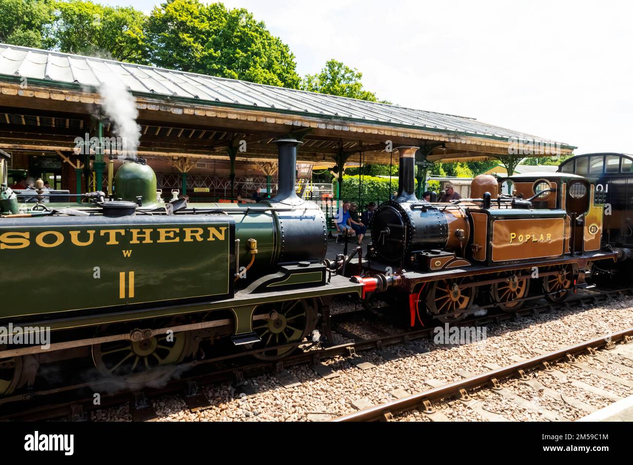 England, Sussex, Bluebell Railway, Horsted Keynes Station, Steam Trains ...