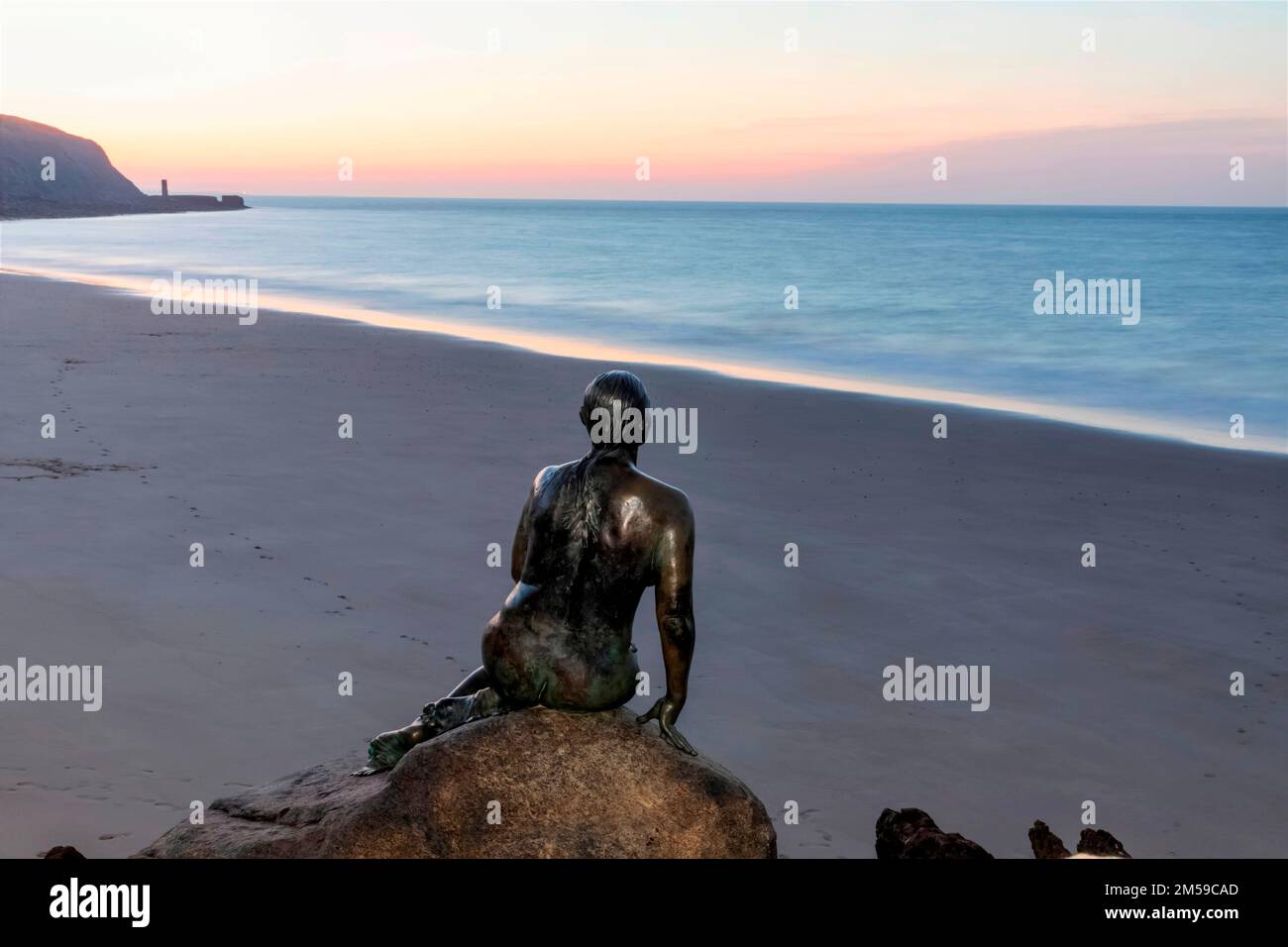 England, Kent, Folkestone, Sunny Sands Beach, Sculpture of Georgina ...