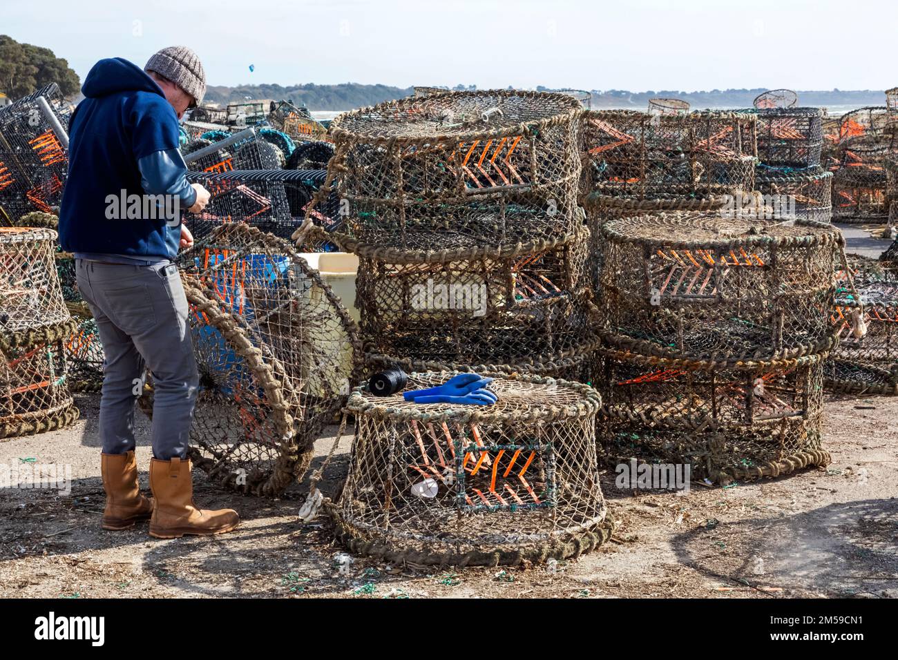 Lobster nets hi-res stock photography and images - Alamy