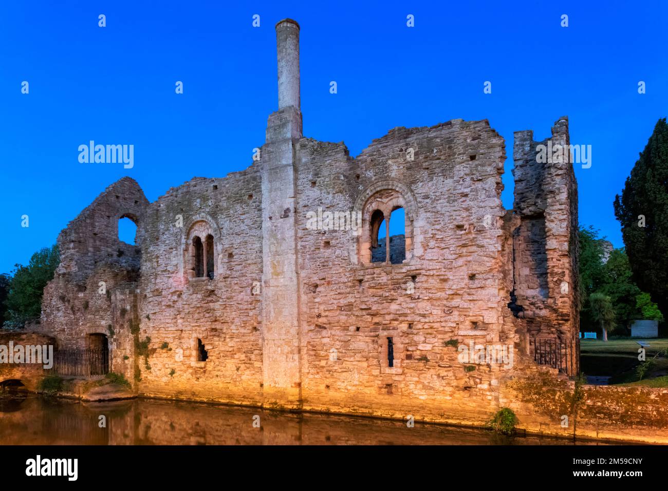 England, Dorset, Christchurch, Ruins of Constable's House *** Local ...