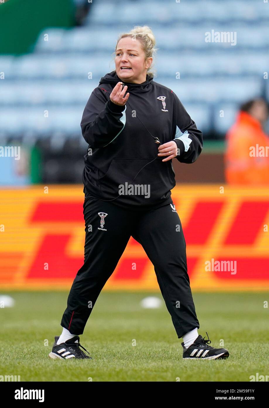 Harlequins head coach Amy Turner ahead of the Allianz Premier 15s match at Twickenham Stoop ...