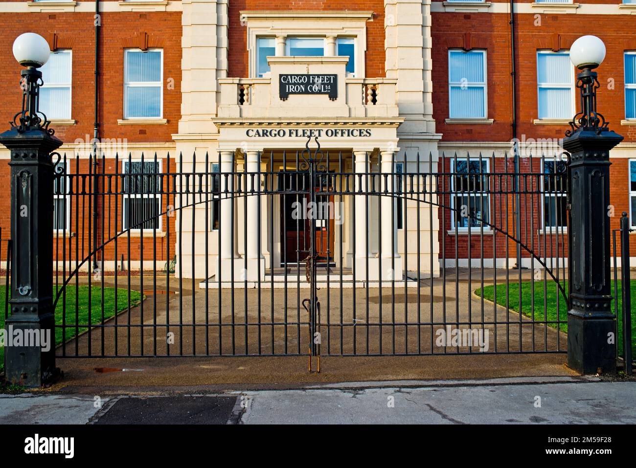 Cargo Fleet Ironworks Offices, Cargo Fleet, Cleveland, England Stock ...