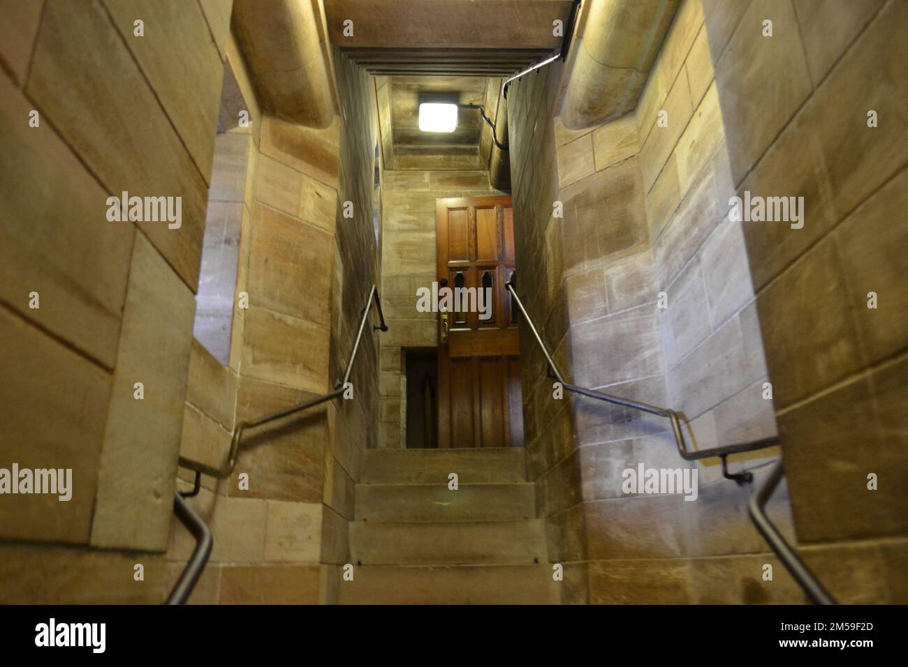 Bamburgh Castle Stairs Stock Photo - Alamy