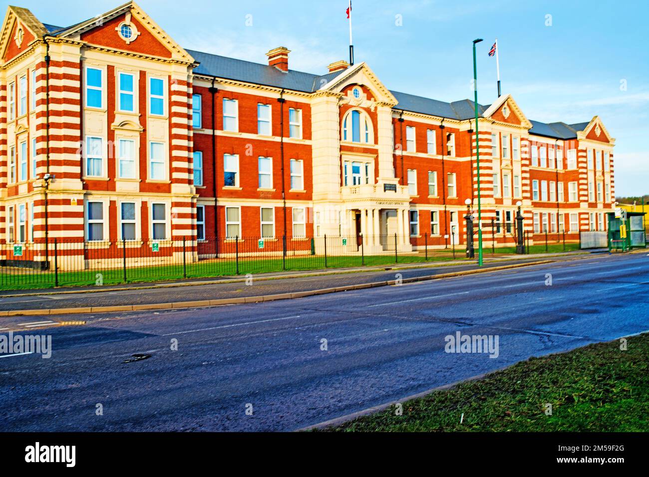 Cargo Fleet Ironworks Offices, Cargo Fleet, Cleveland, England Stock ...
