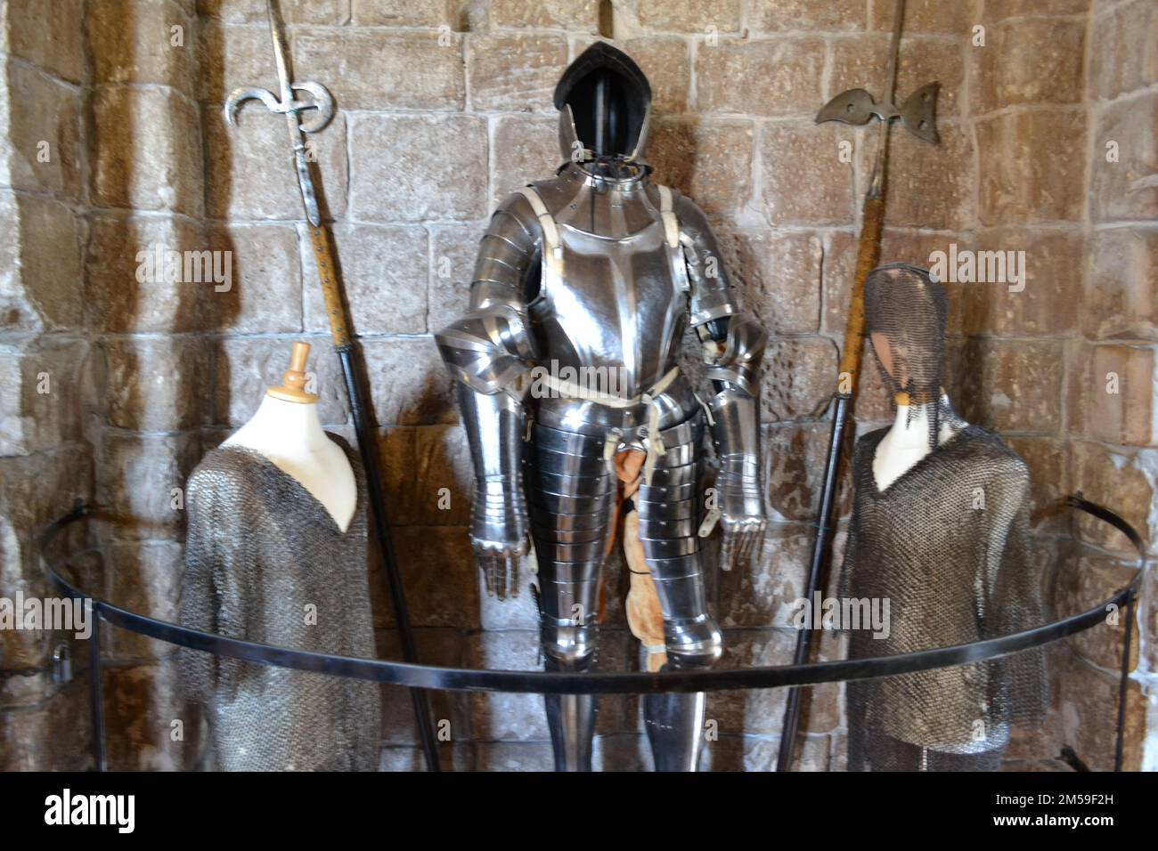Bamburgh Castle Armor Stock Photo - Alamy