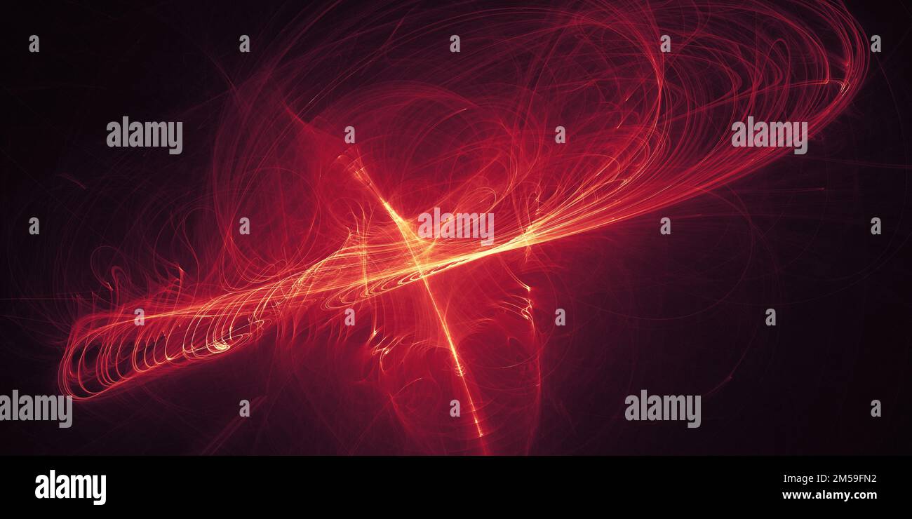 Glint cosmic rays. Neon wind lines. Detailed fractal graphics. Glow ...