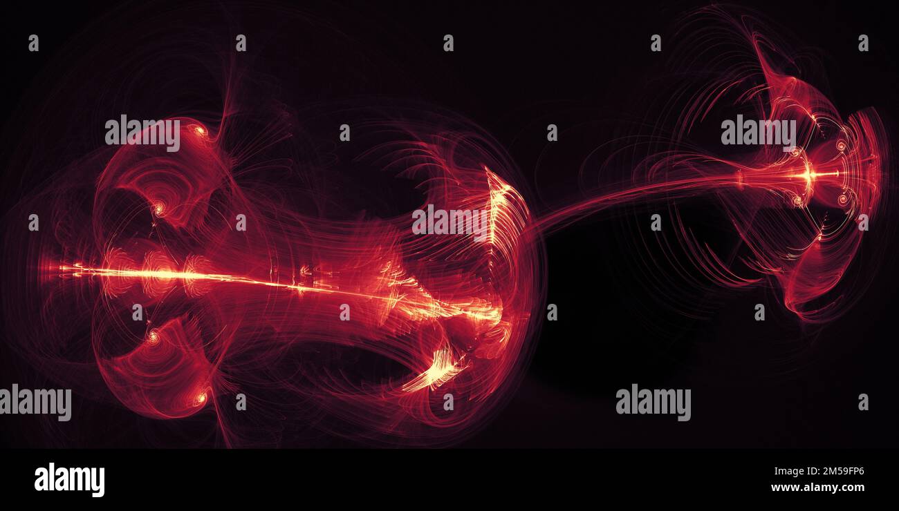 Glint cosmic rays. Neon wind lines. Detailed fractal graphics. Glow ...