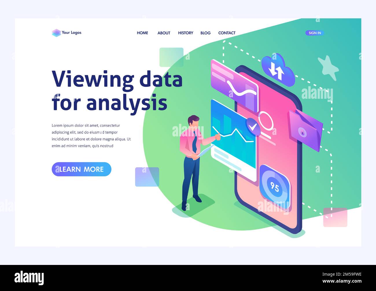 Vibrant view Stock Vector Images - Alamy