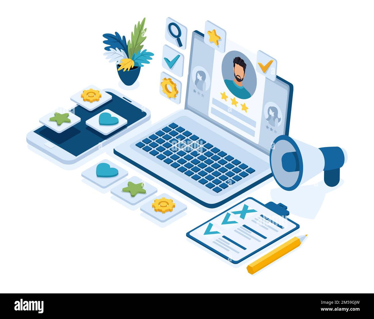 Candidate experience vector vectors hi-res stock photography and images ...