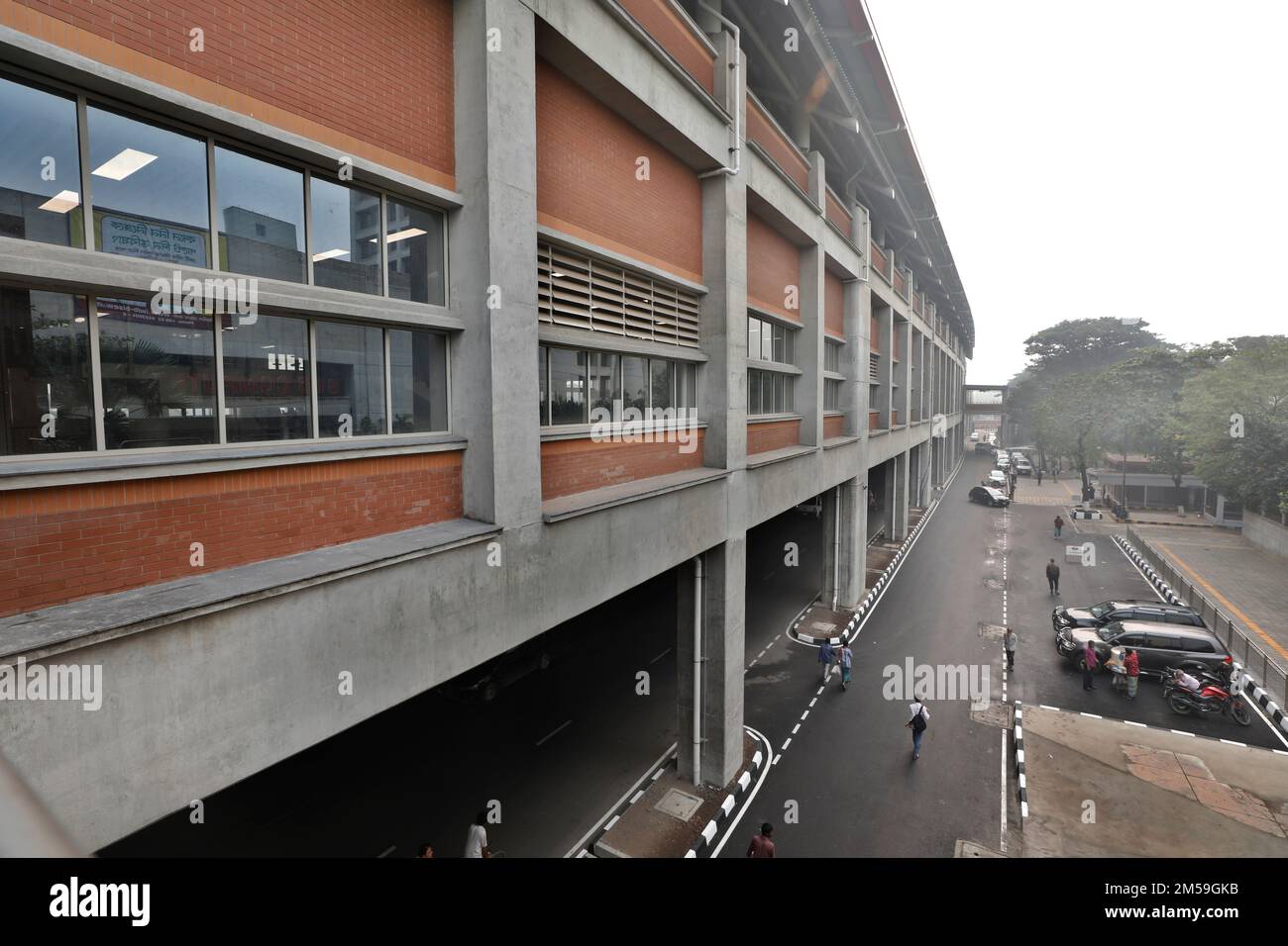 Dhaka, Bangladesh - December 27, 2022: Agargaon Metro Railway Station ...