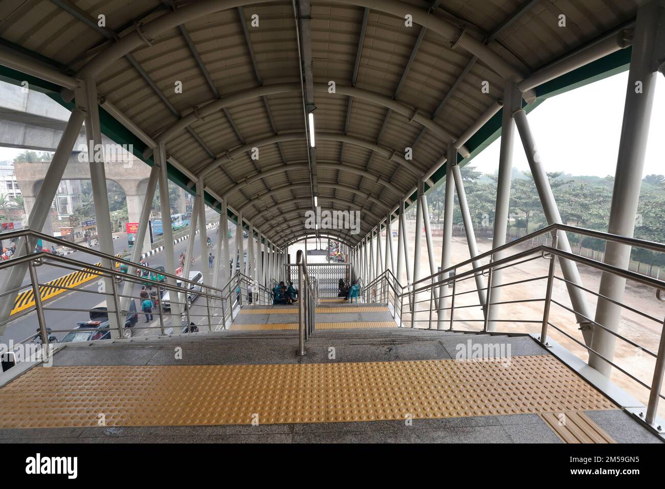 Dhaka, Bangladesh - December 27, 2022: Agargaon Metro Railway Station ...