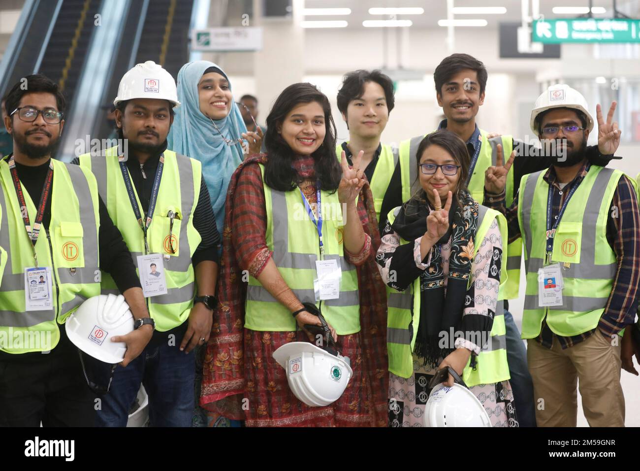 Dhaka, Bangladesh - December 27, 2022: Agargaon Metro Railway Station ...