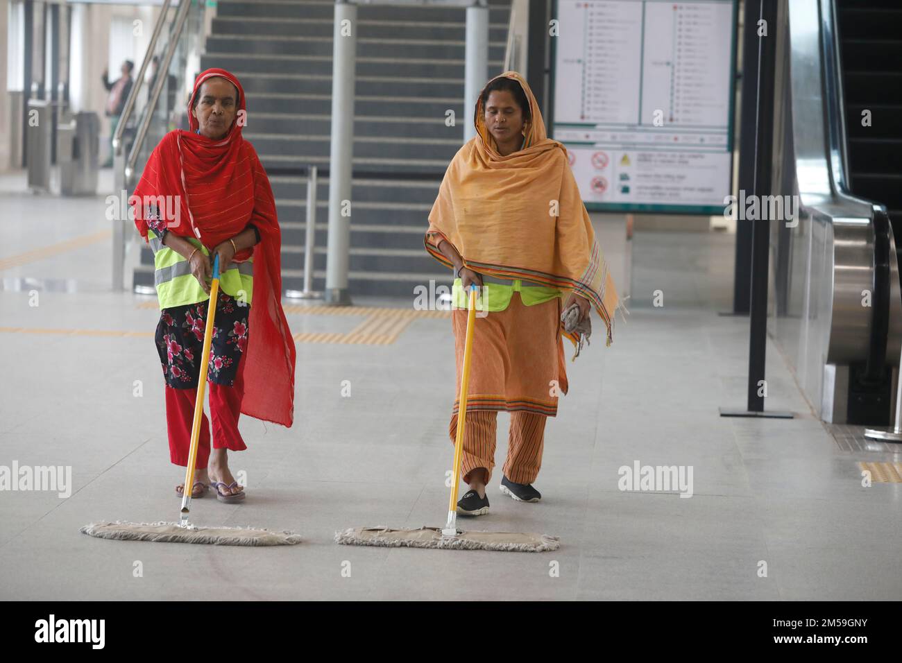 Dhaka, Bangladesh - December 27, 2022: Agargaon Metro Railway Station ...