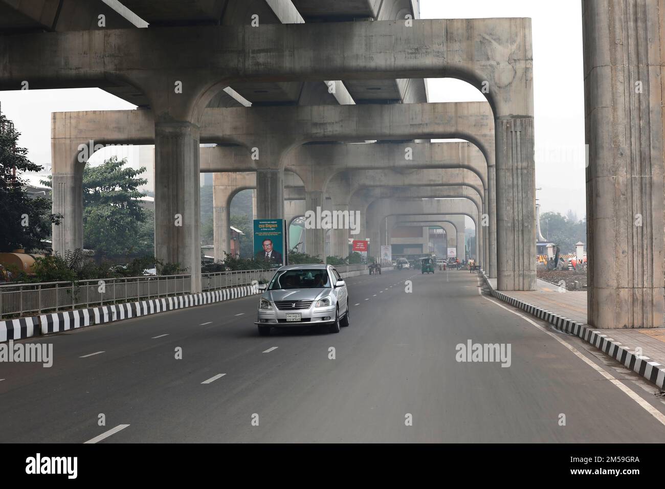 Dhaka, Bangladesh - December 27, 2022: Agargaon Metro Railway Station ...