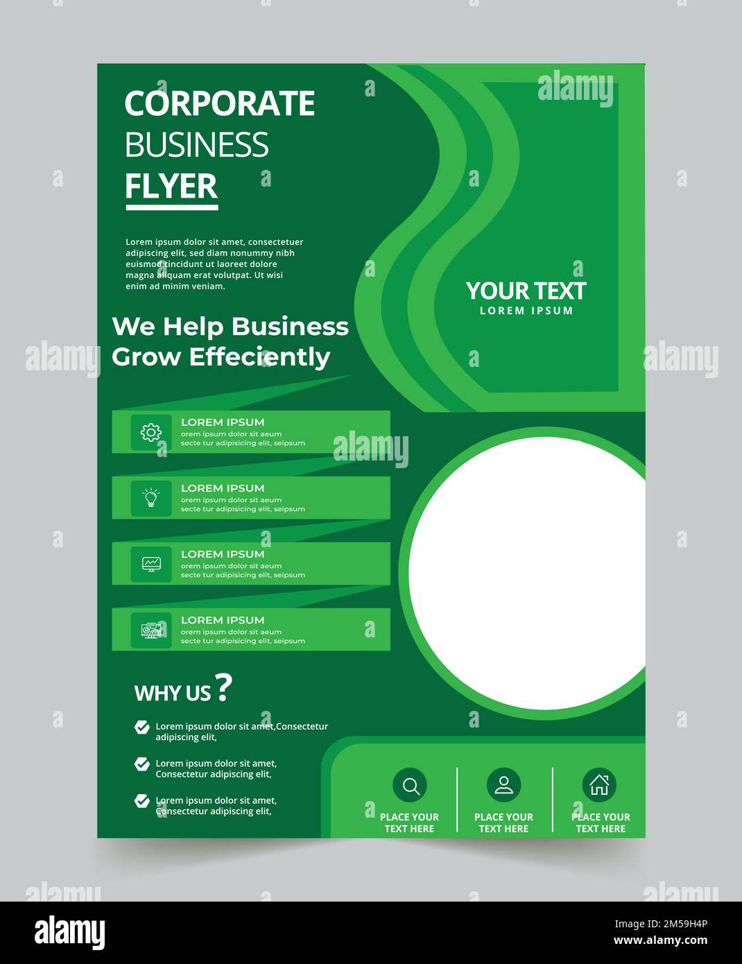 Professional business flyer design for business advertisement. Two ...