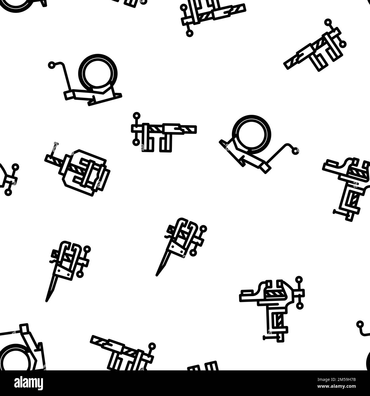 clamp vice grip tool metal vector seamless pattern Stock Vector Image ...