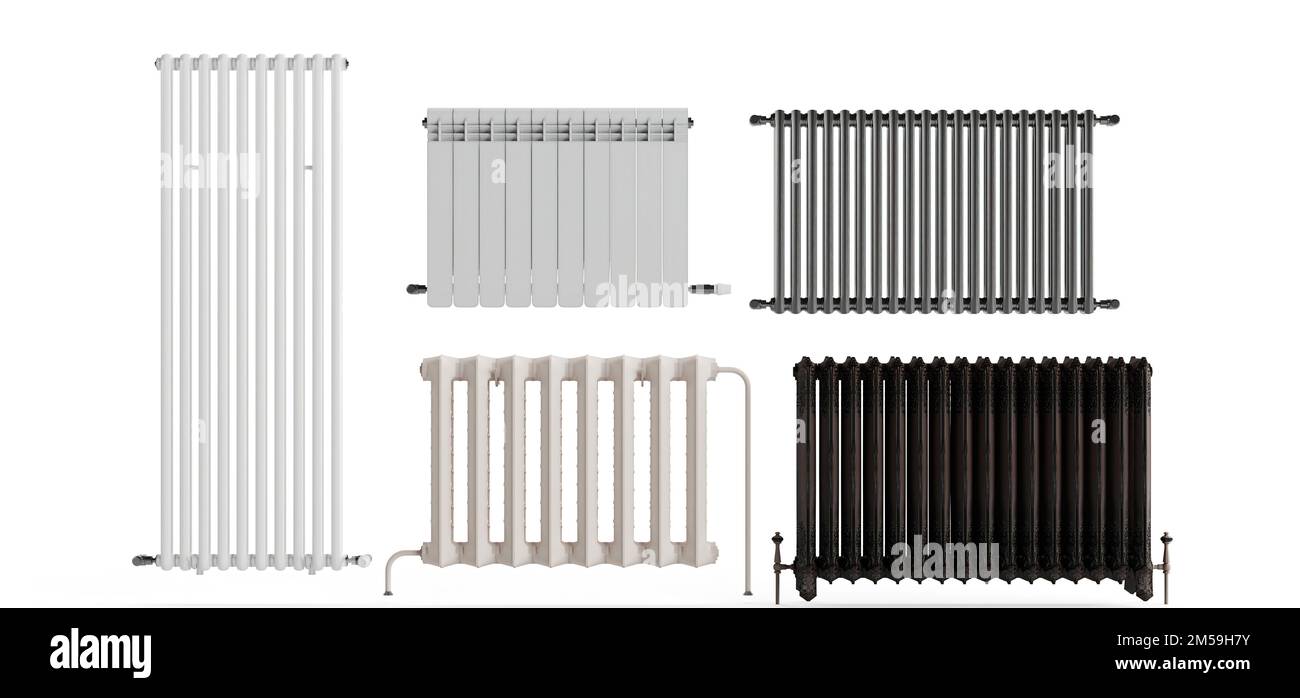An illustration of a heater radiator isolated on white background Stock ...