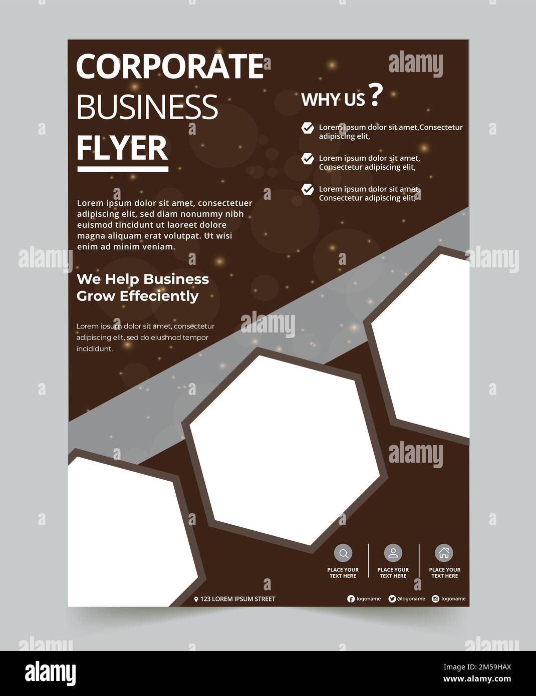 Professional business flyer design for business advertisement. Two ...