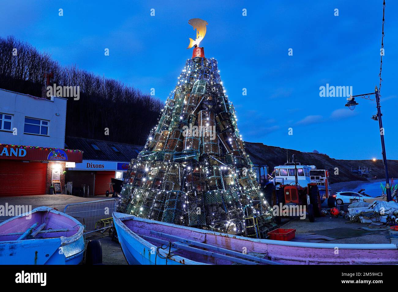 Filey fishmas tree hi-res stock photography and images - Alamy