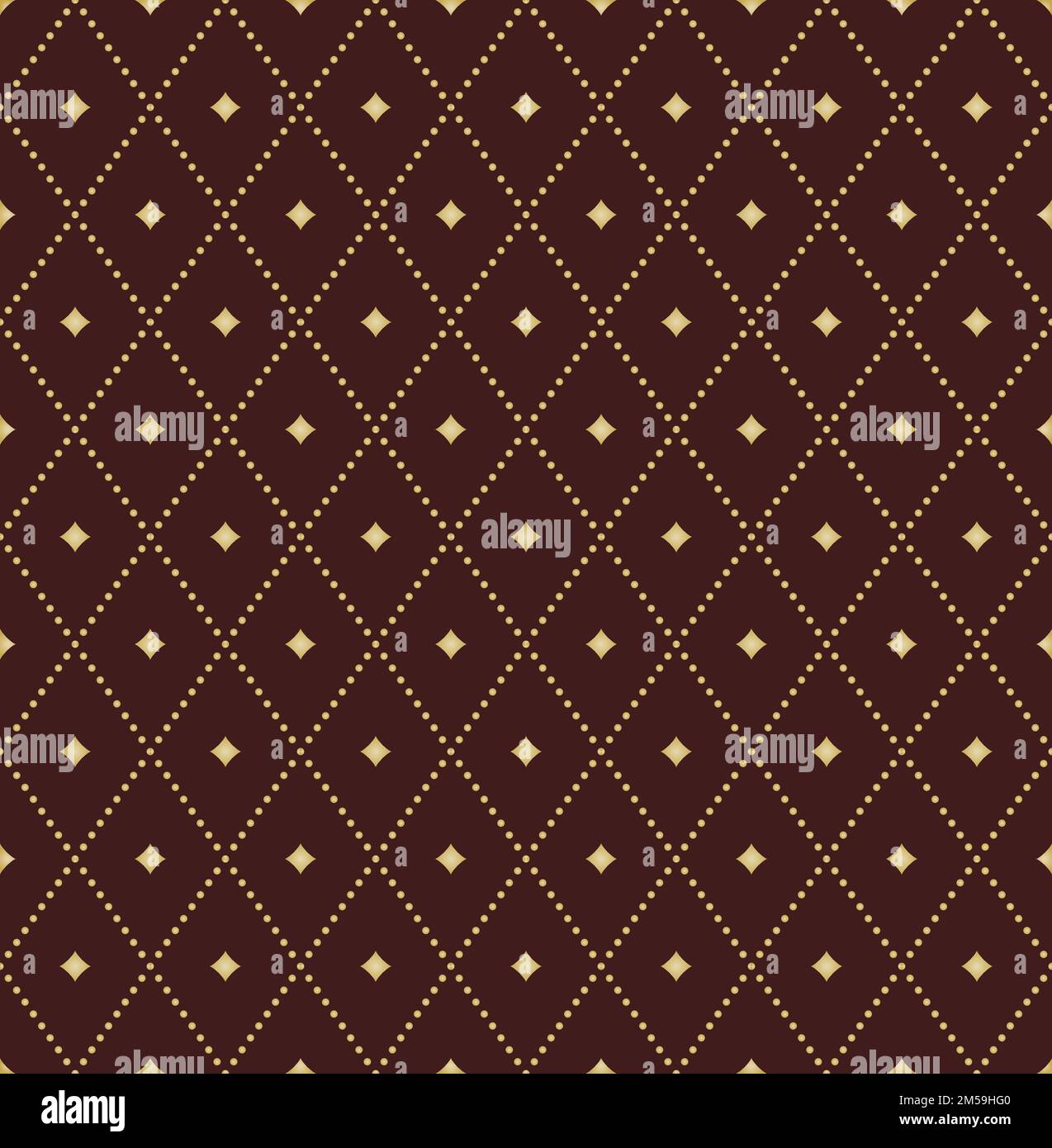 Geometric dotted brown and golden dotted pattern. Seamless abstract ...