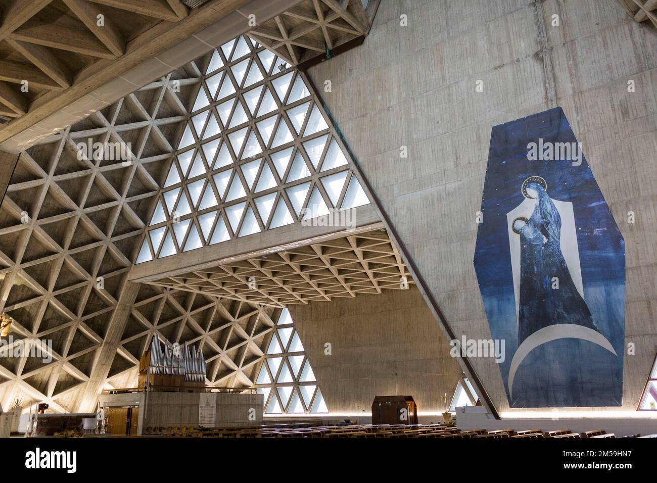 Interior of the National Temple to Maria mother and queen of Monte ...