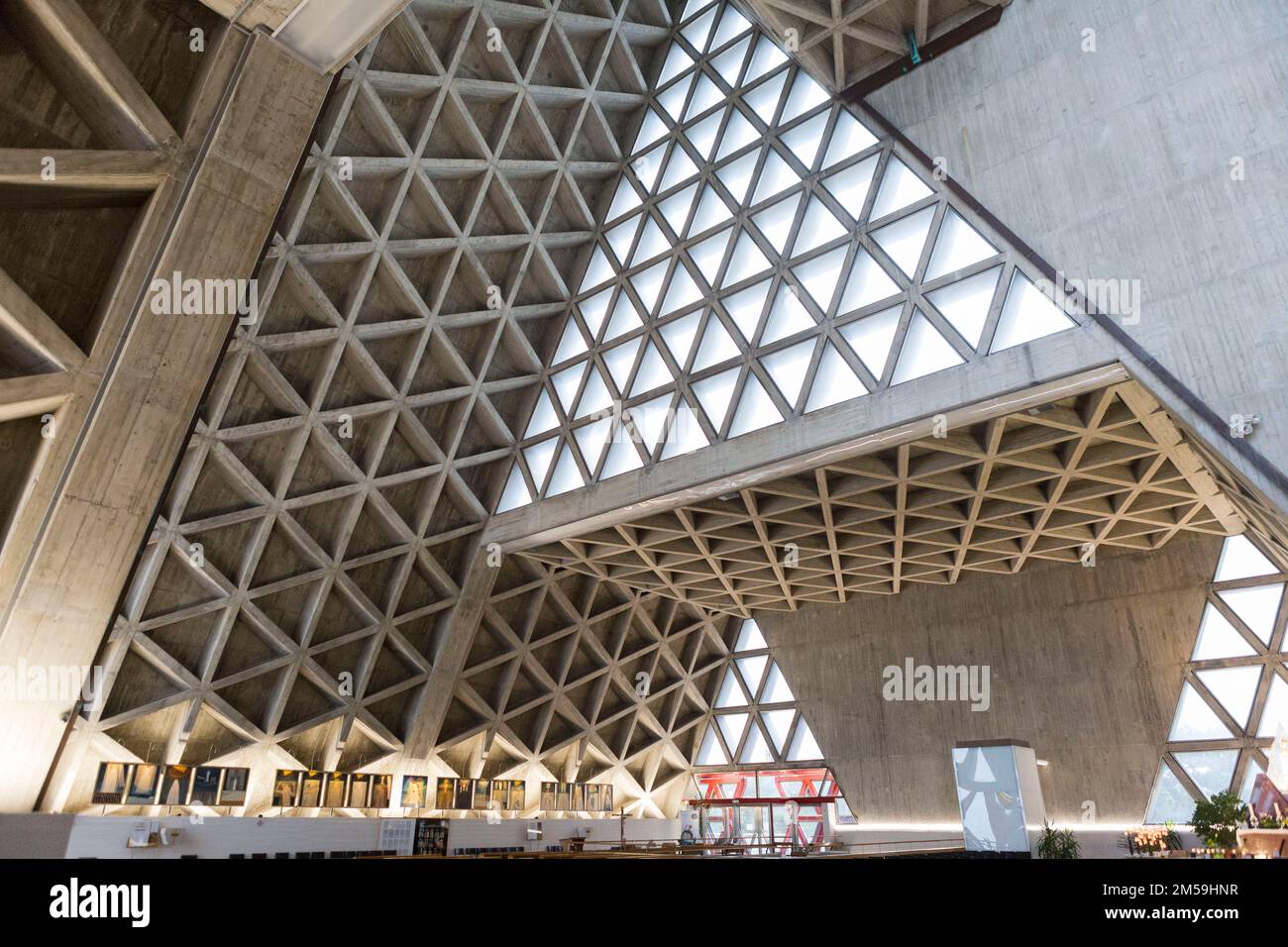 Interior of the National Temple to Maria mother and queen of Monte ...