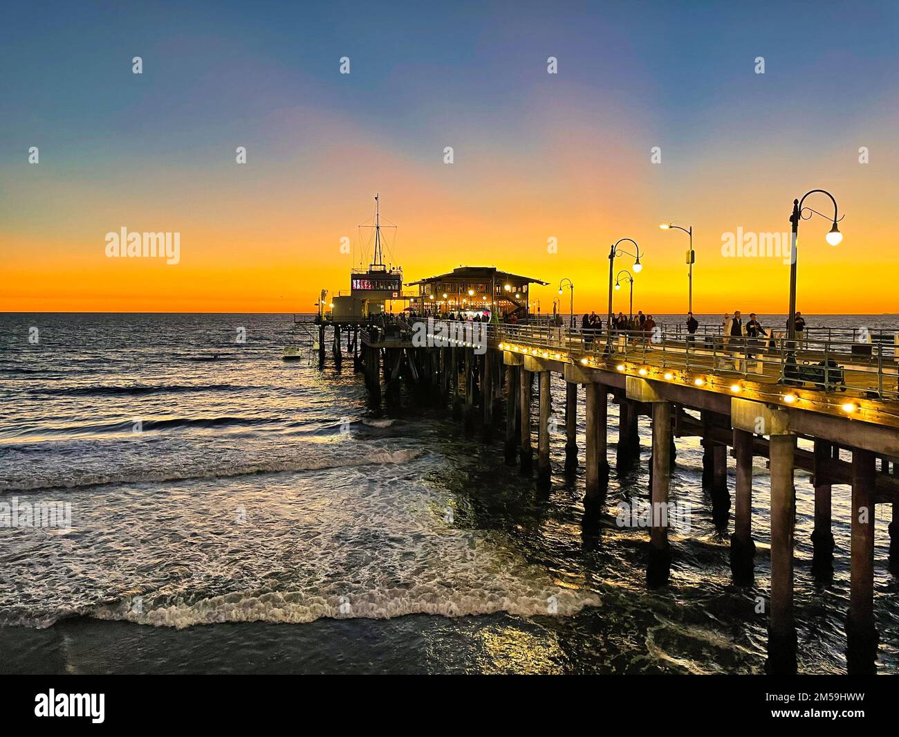 Crowded fishing pier hi-res stock photography and images - Alamy