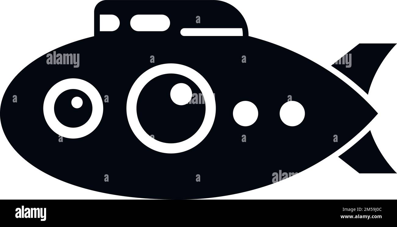 Deep submarine icon simple vector. Sea ship. Sub military Stock Vector ...