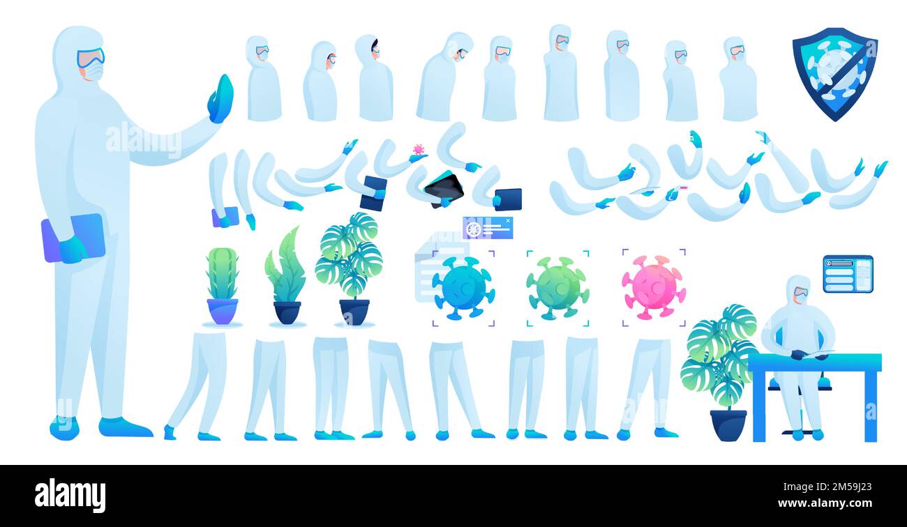 Constructor for creating a doctor in protective suit N 7. Create your ...