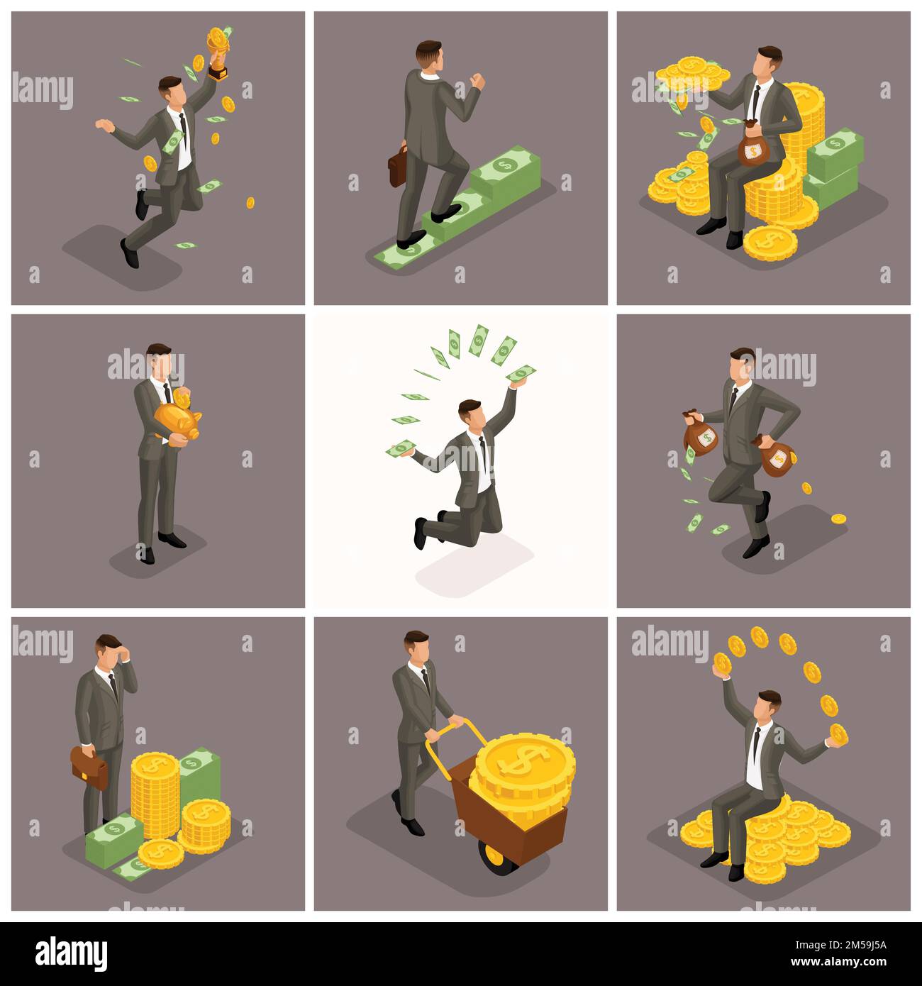 Wealth and joy Stock Vector Images - Alamy