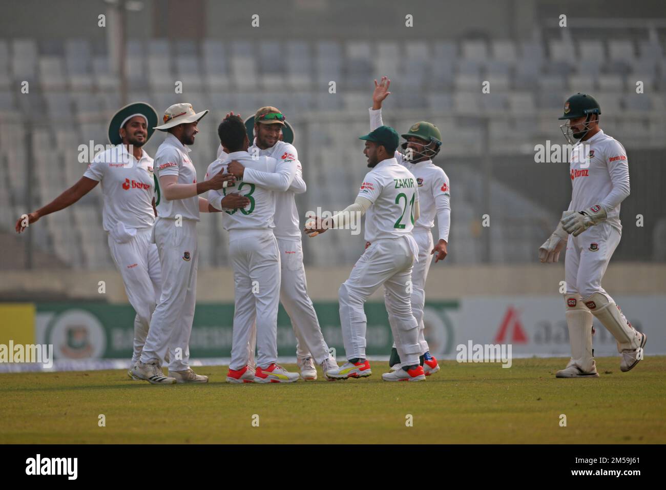 Bangladesh- India 2nd Test match day four at The Sher-e-Bangla National ...