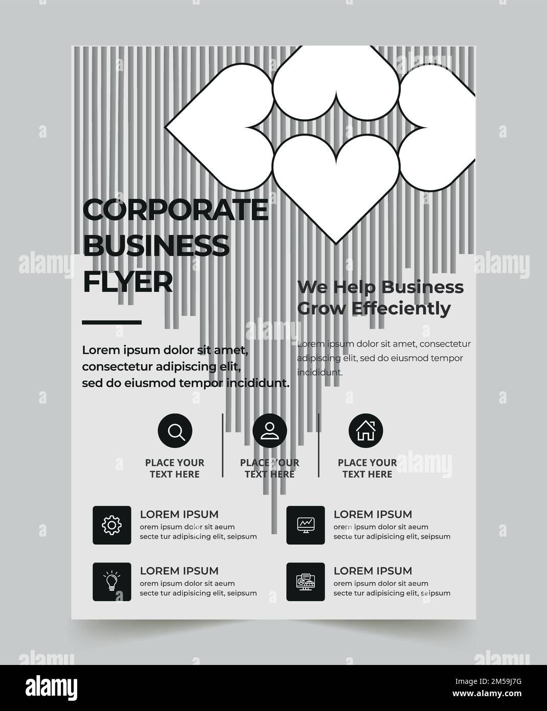 Professional business flyer design for business advertisement. Two ...