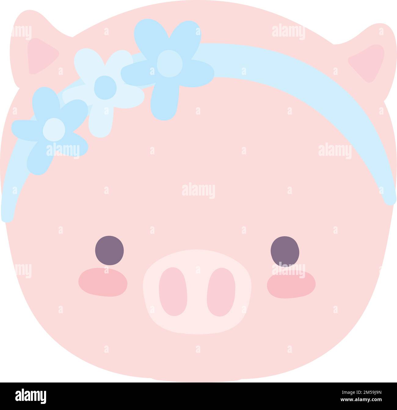 pig female head Stock Vector Image & Art - Alamy