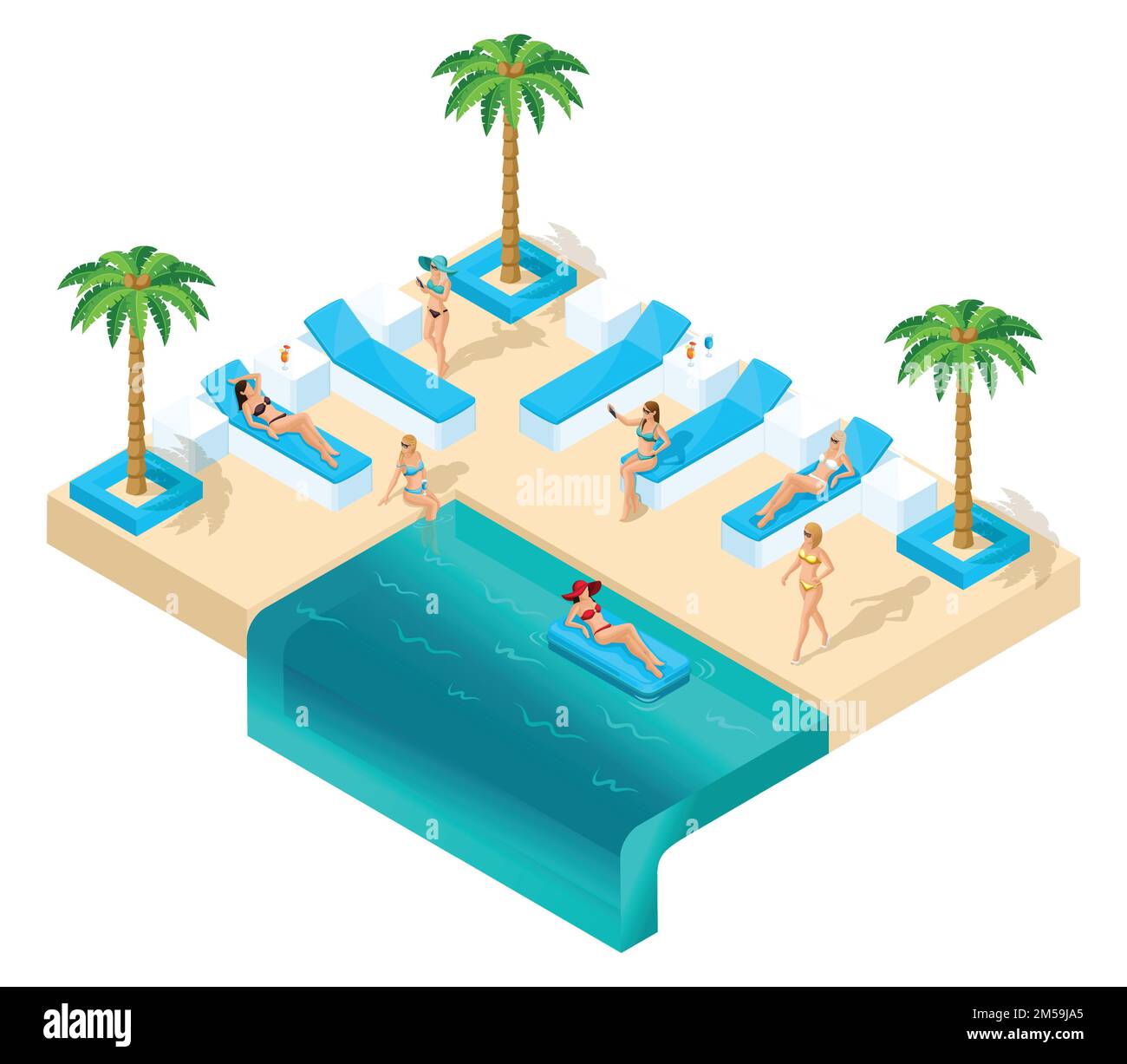 Hen pool Stock Vector Images - Alamy