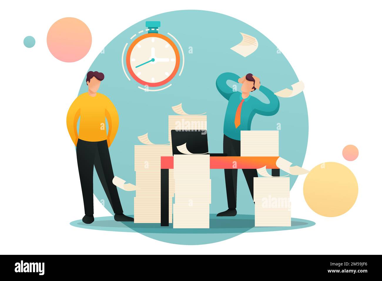 Stressful situation, Deadline for submission of report, company's ...