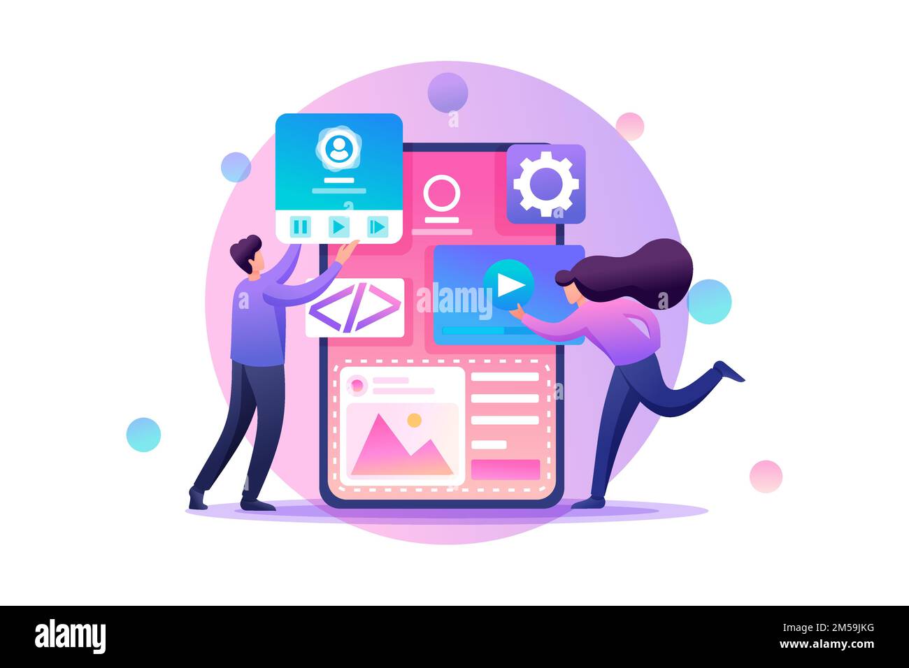 Features on display Stock Vector Images - Alamy